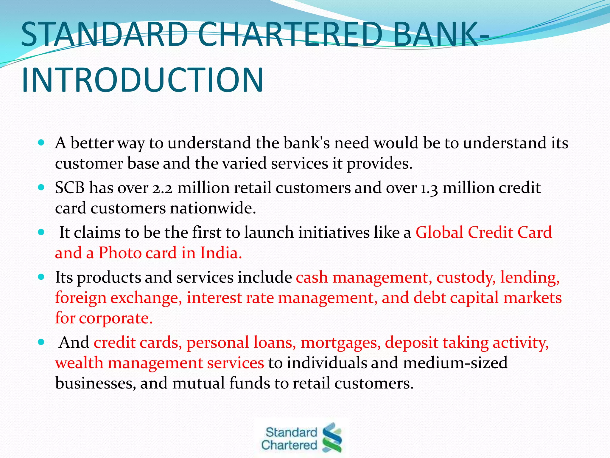 Crm Presentation On Standard Charted Bank | PPTX