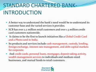 Crm Presentation On Standard Charted Bank | PPTX