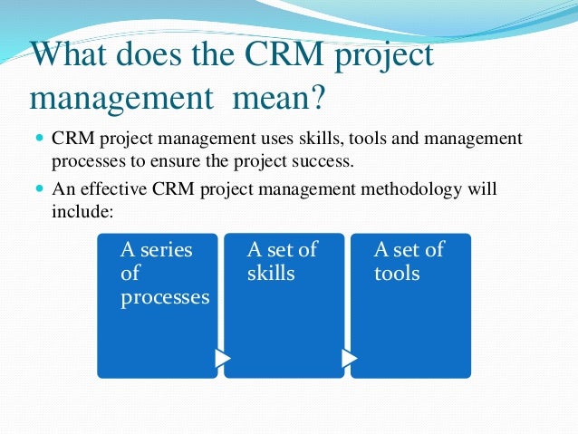 Crm project management