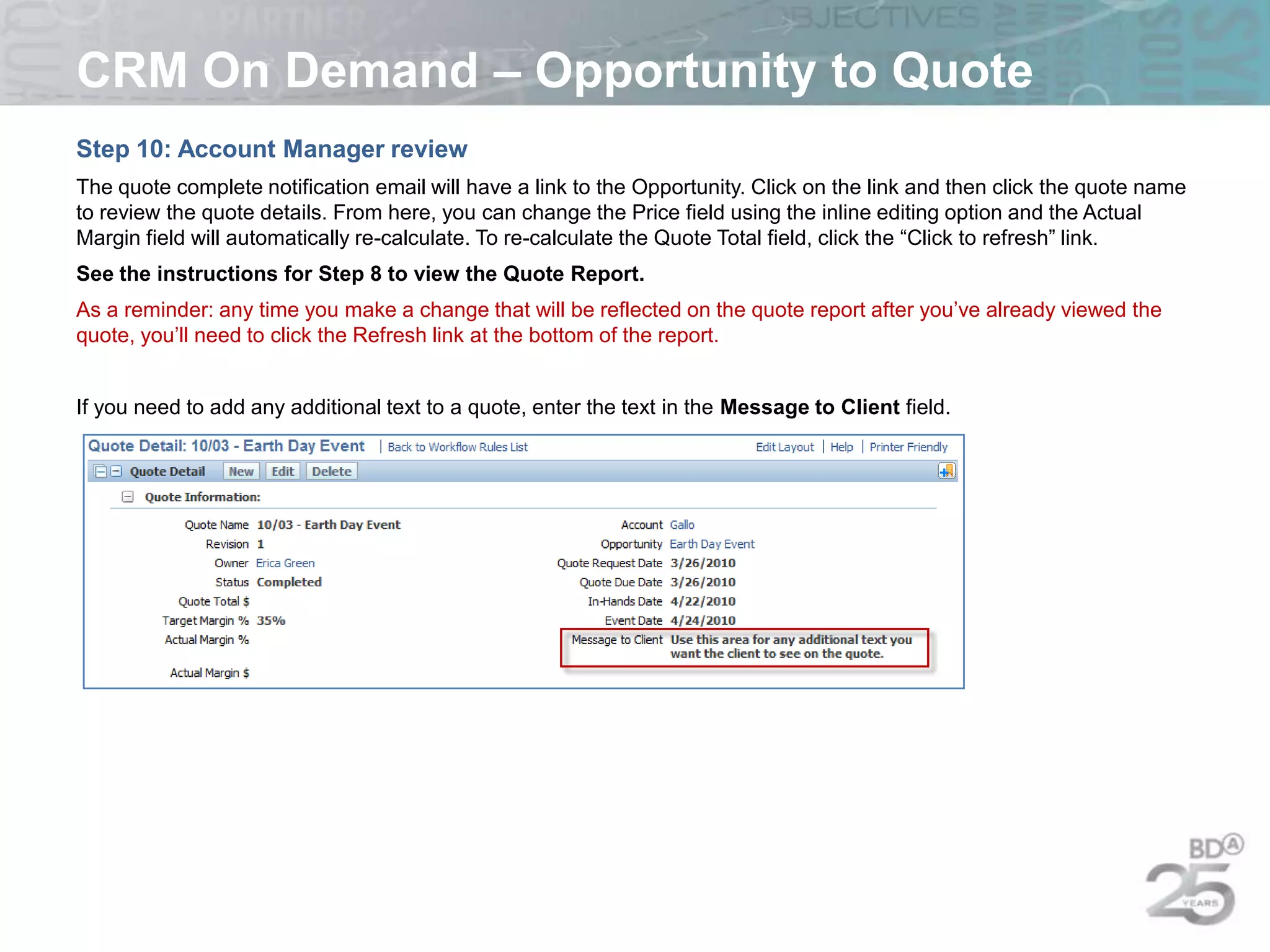 Crm quote process ppt | PPTX | Computing | Technology & Computing