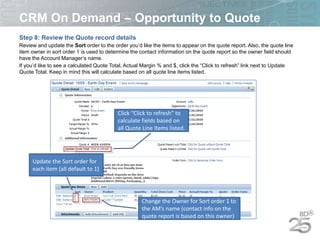 Crm quote process ppt | PPTX | Computing | Technology & Computing