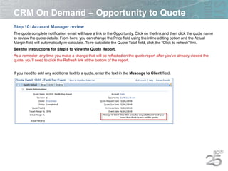Crm quote process ppt | PPTX | Computing | Technology & Computing
