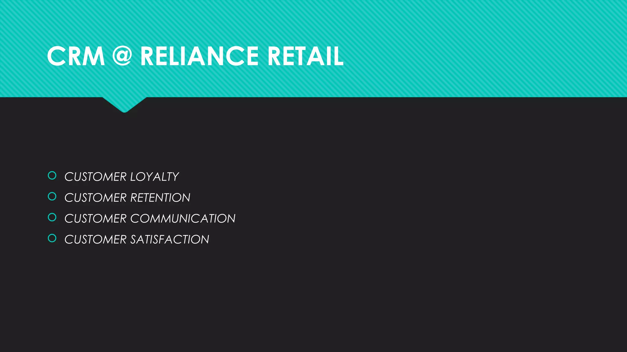 Crm retail | PPT