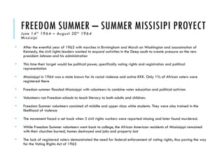 Revision notes for Civil Rights Movement | PPTX