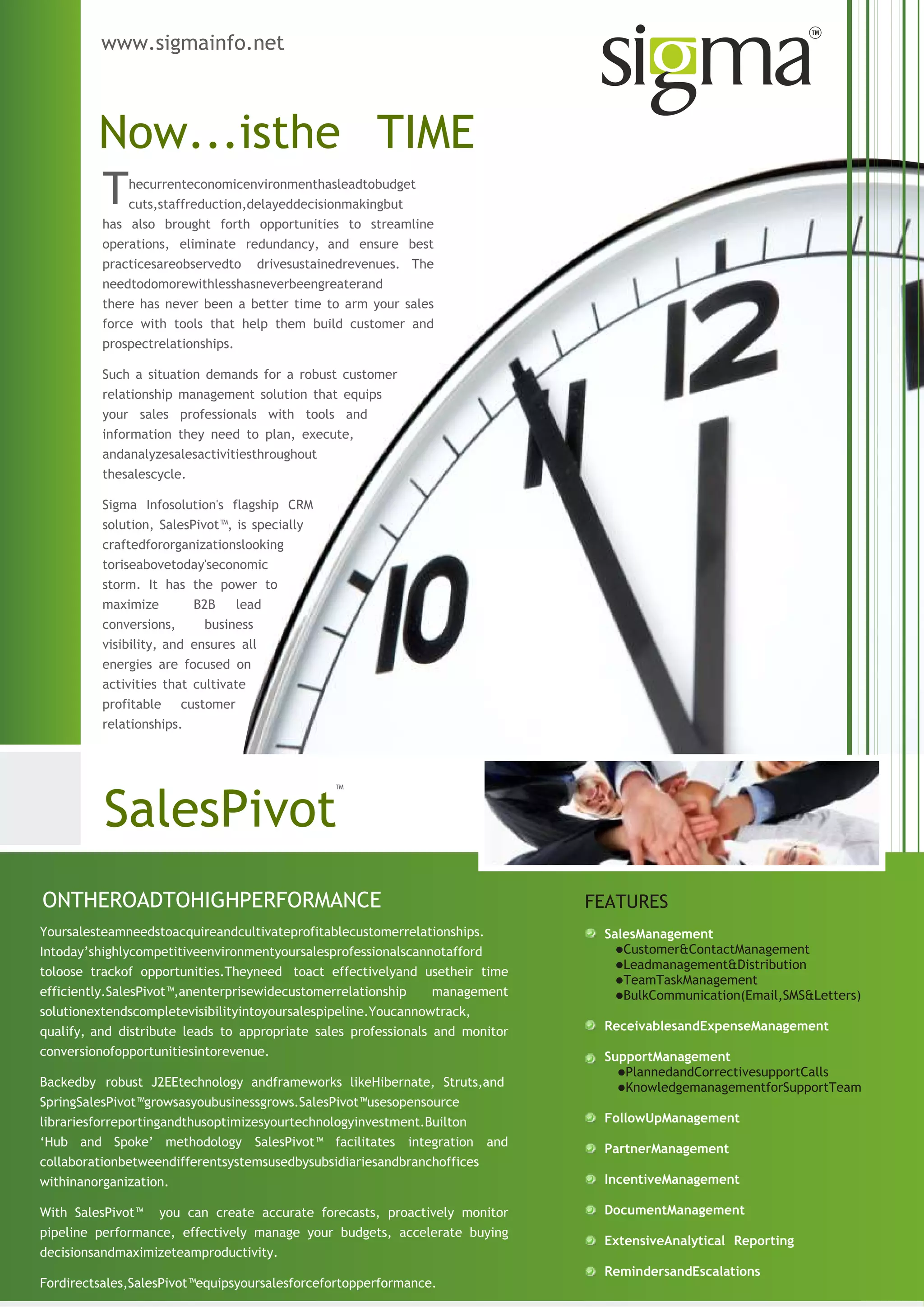 CRM Sales Pivot | PDF