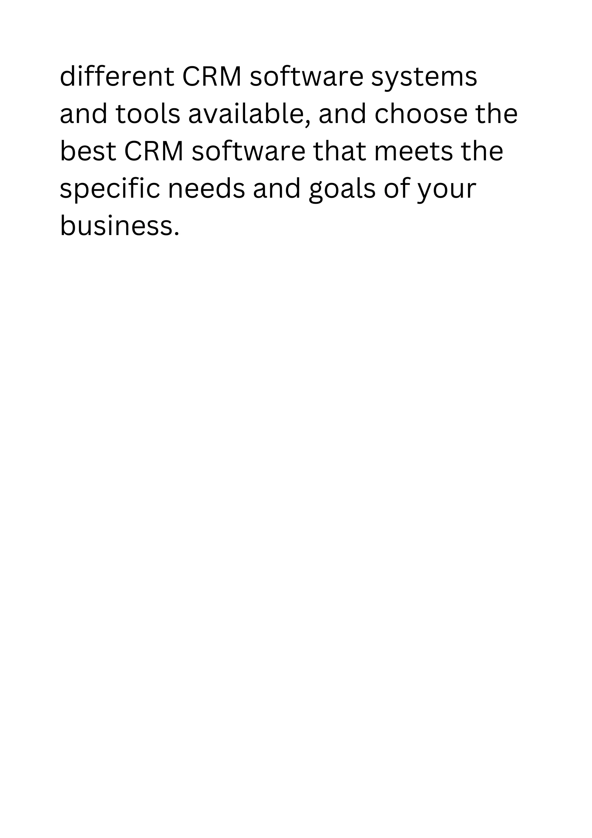 Crm Software Streamlining Customer Relationship Management Pdf
