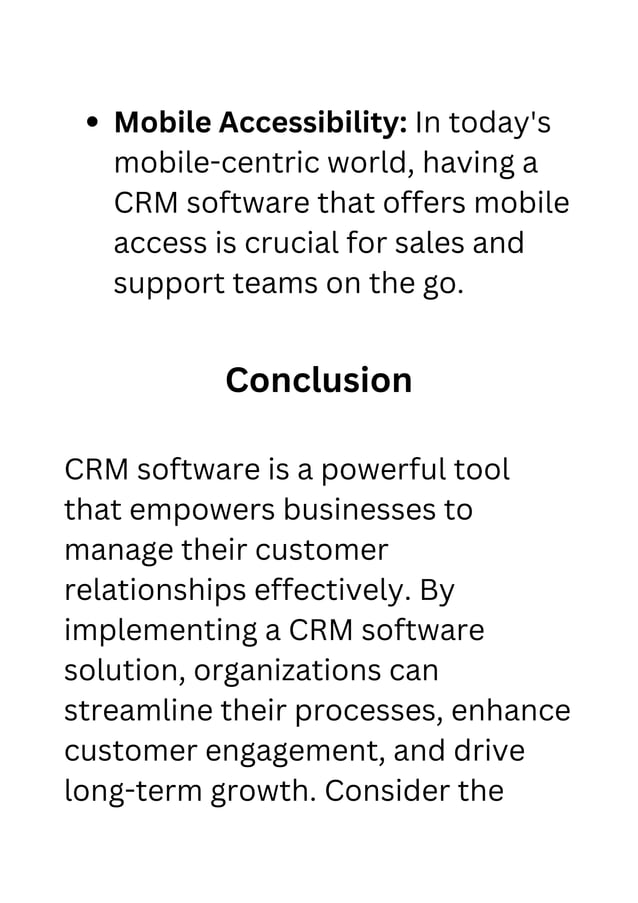 Crm Software Streamlining Customer Relationship Management Pdf