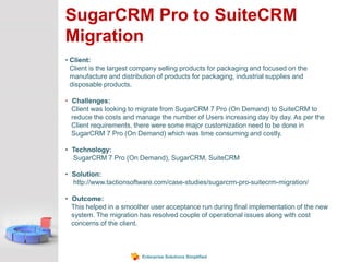 MAXIMIZE VALUE ON YOUR CRM INVESTMENT - CRM SERVICES & SOLUTIONS | PDF