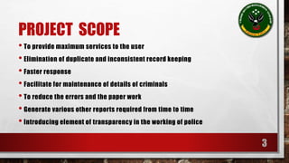 Crime Record Management System (CRMS) | PPTX