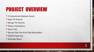 Prisons Information System | PPTX