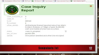 Crime Record Management System (CRMS) | PPTX