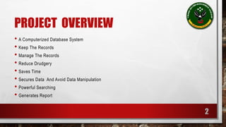 Crime Record Management System (CRMS) | PPTX