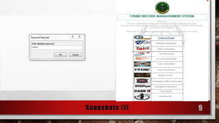 Crime Record Management System (CRMS) | PPTX