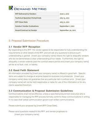 CRM System RFP Template | DOC
