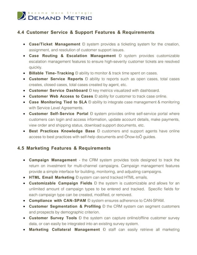 CRM System RFP Template | DOC | Business | Business and Finance