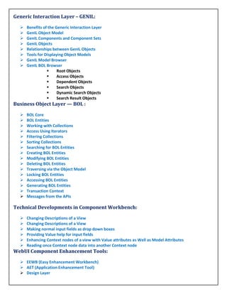 SAP CRM TECHNICAL ONLINE TRAINING | SAP CRM TECHNICAL TRAINING | PDF