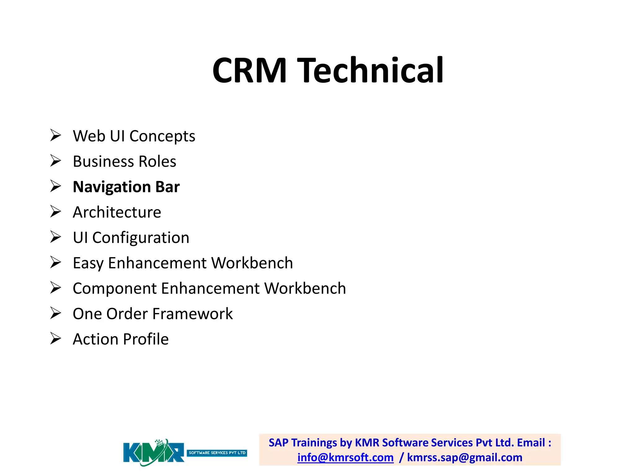 SAP CRM technical training | PDF