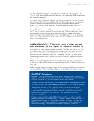 CRM The Essential Guide | PDF