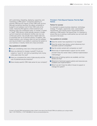 CRM The Essential Guide | PDF