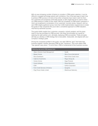 CRM The Essential Guide | PDF