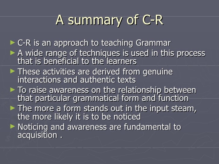 Consciousness Raising