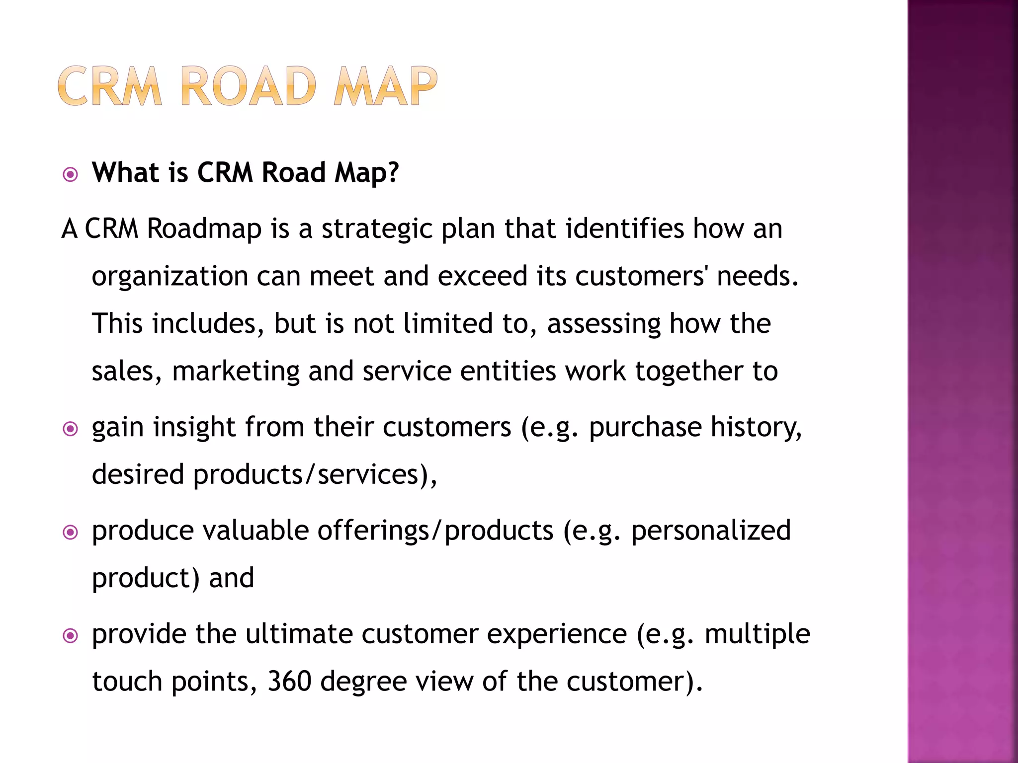 Customer Relationship Management unit 3 crm structures | PPTX