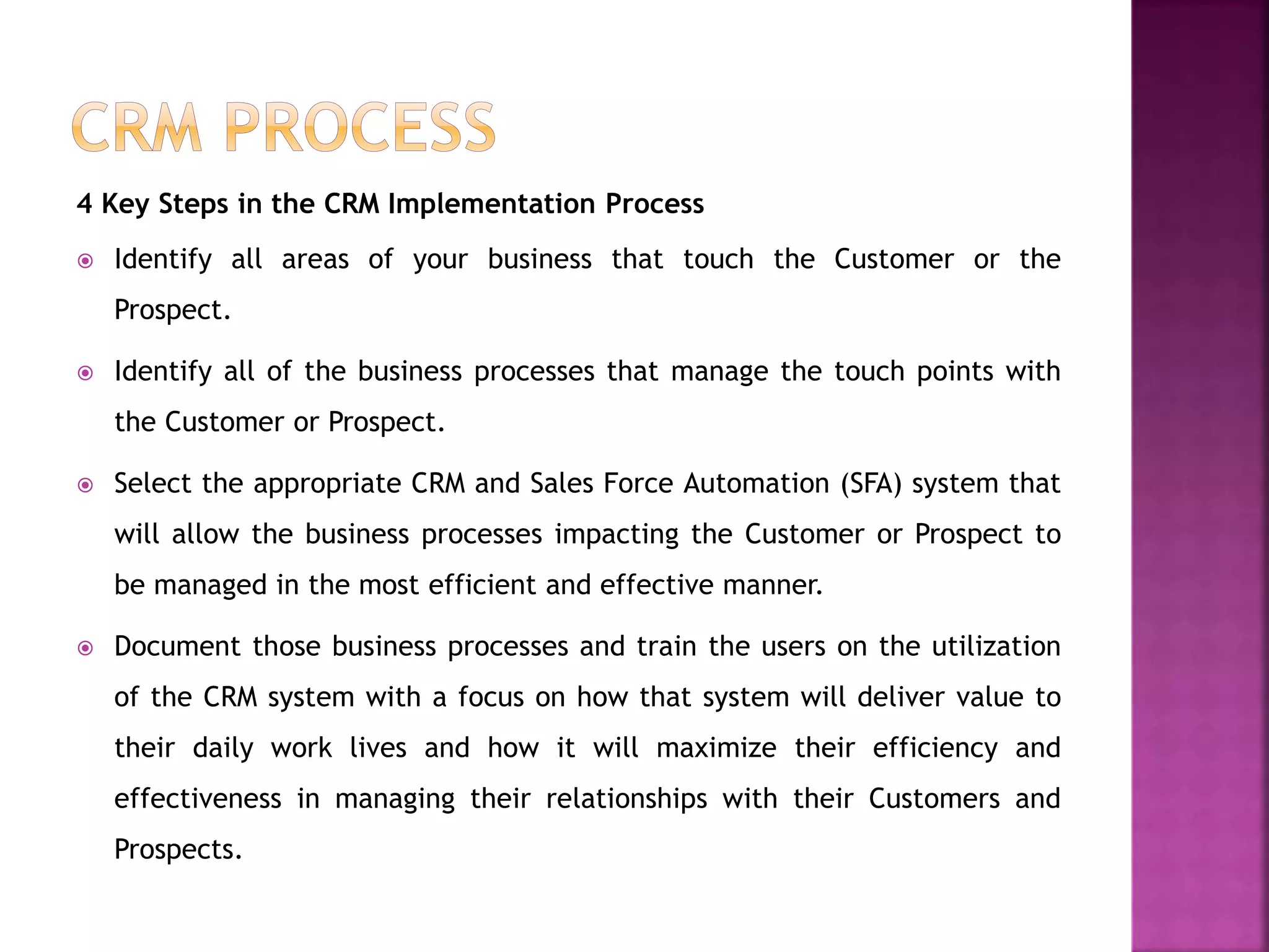 Customer Relationship Management unit 3 crm structures | PPTX