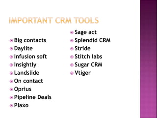Crm unit 4 crm planning and implementation | PPTX