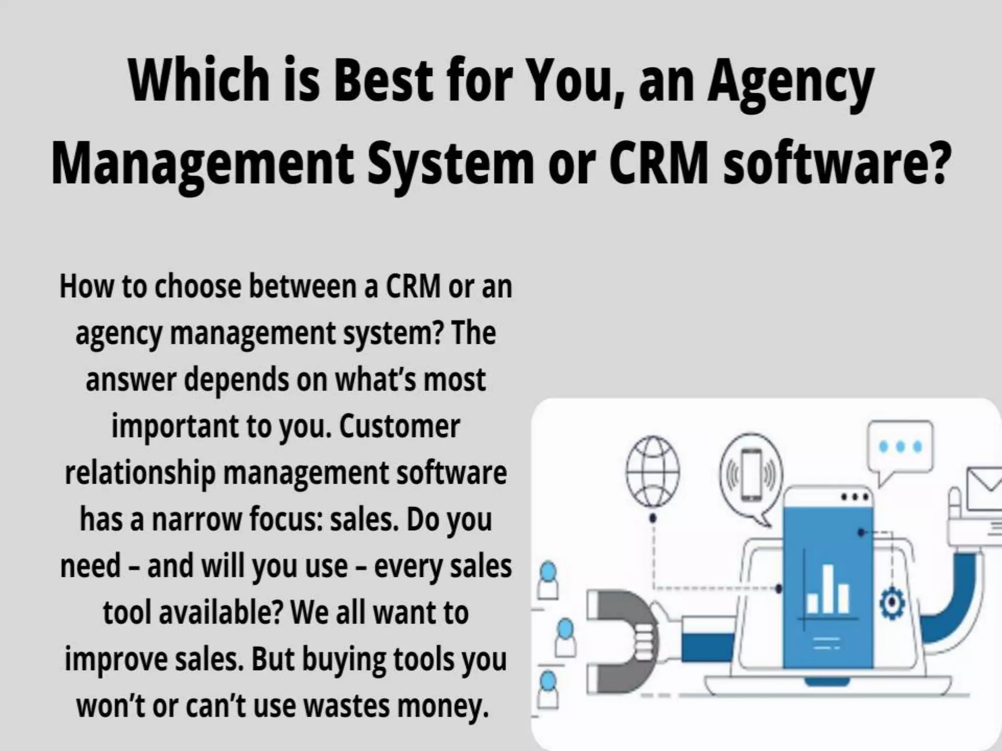 CRM versus Agency Management Software.pdf | Business and Finance