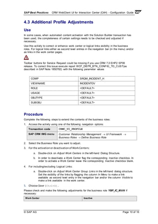 CRM WebClient UI for Interaction Center_C4H_CRM702_BB_ConfigGuide_EN_XX.doc