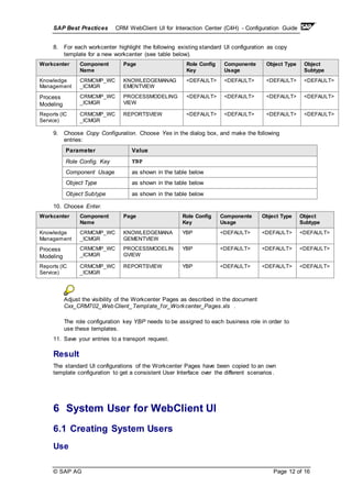 CRM WebClient UI for Interaction Center_C4H_CRM702_BB_ConfigGuide_EN_XX.doc