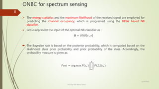 Spectrum Sensing in Cognitive Radio Network | PPTX