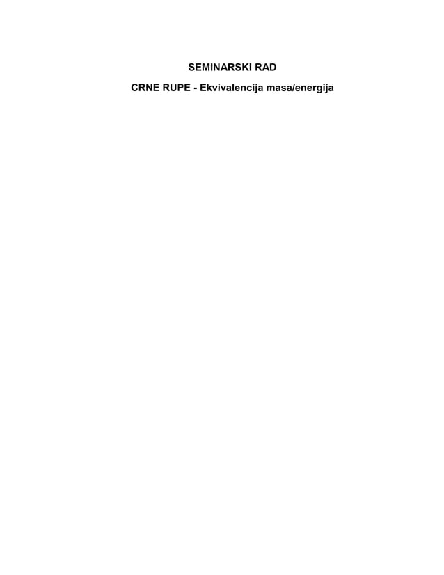 Crne rupe galaksije | DOC