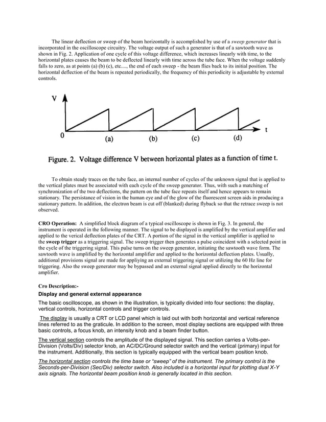 cathode ray oscilloscope &function generator | DOCX | Physics | Science
