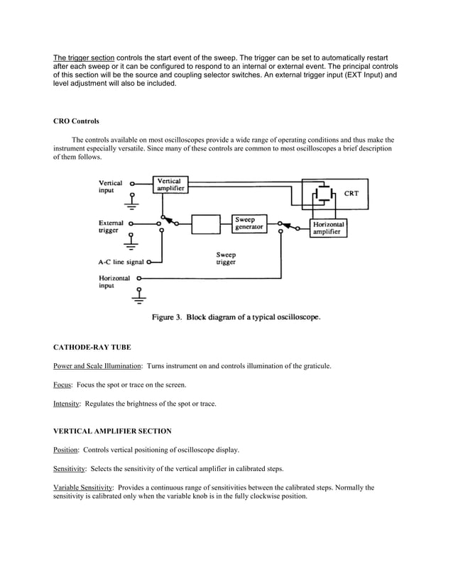 cathode ray oscilloscope &function generator | DOCX | Physics | Science