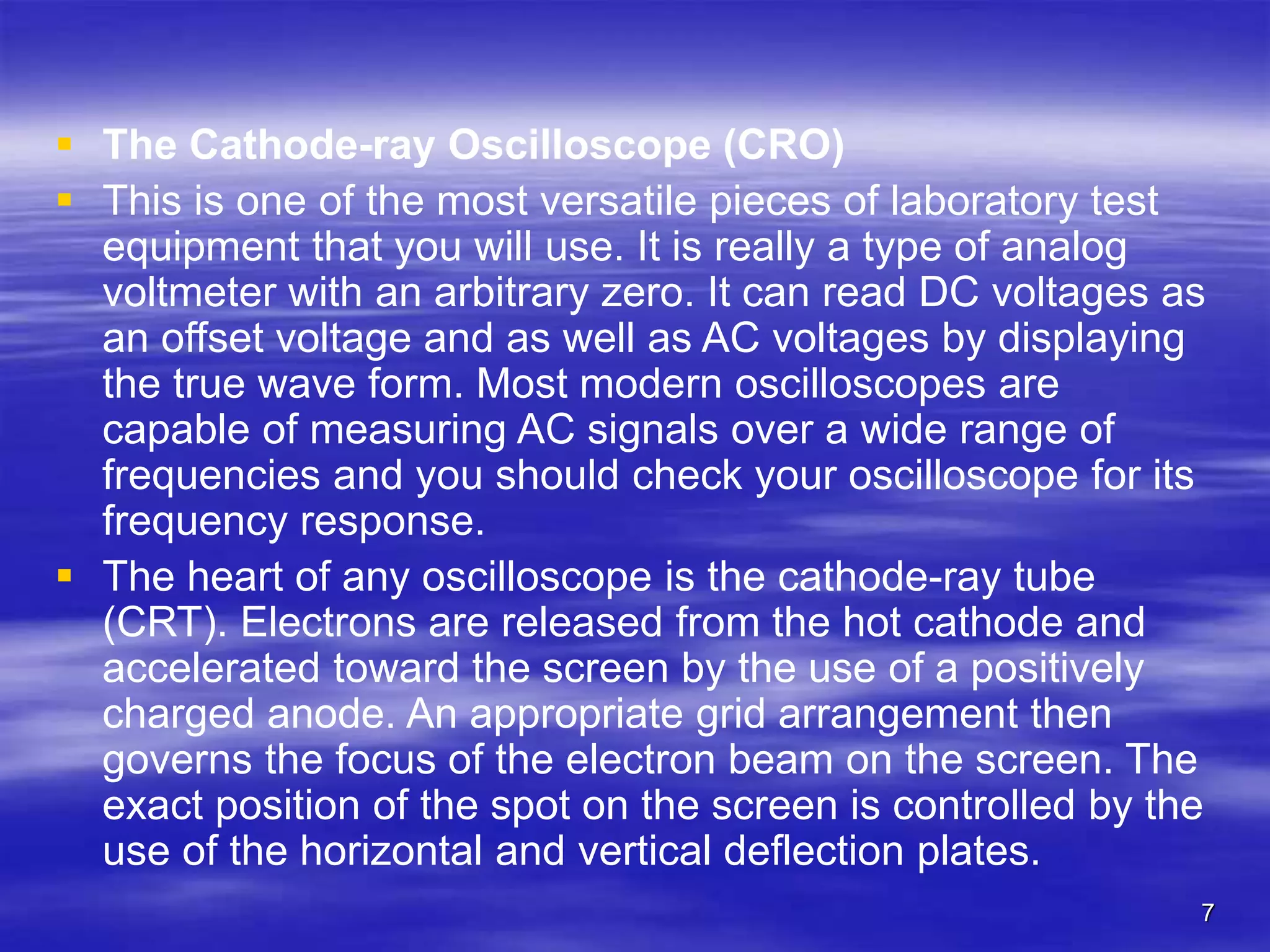 Cathode Ray Oscilloscope | PPT