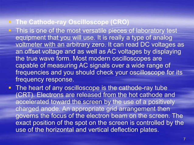 Cathode Ray Oscilloscope | PPT