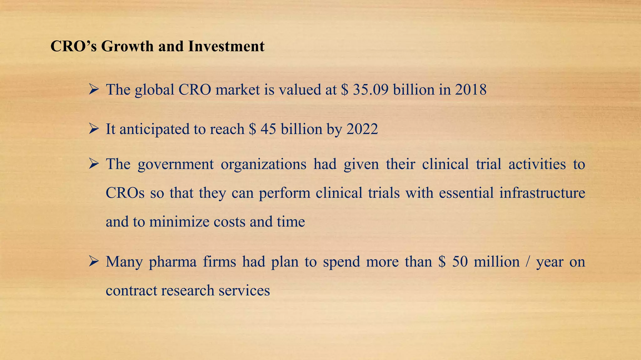 Contract Research Organisations- CRO in Pharma Field | PPTX