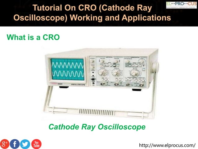 Cro cathode ray oscilloscope working and applications | PPT