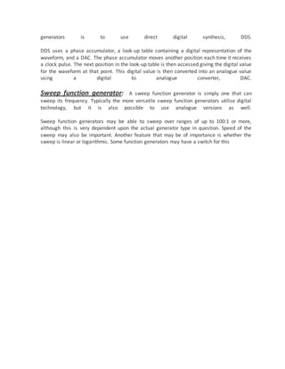 CRO and functional generator physics | DOCX