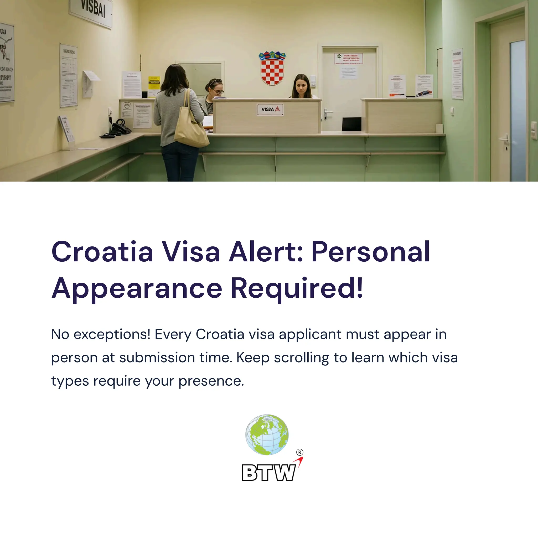 Croatia Visa Alert: Personal Appearance Mandatory for All Applicants | PDF