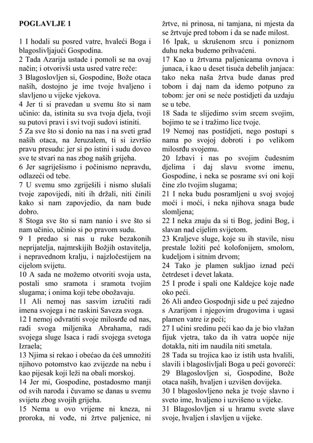 Croatian - Prayer of Azariah.pdf