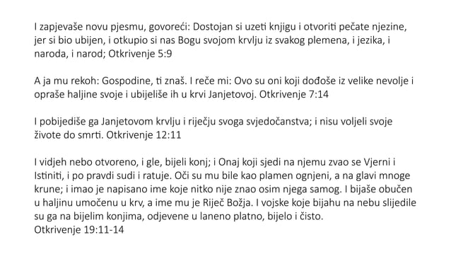 Croatian (Hrvatski) - Predragocjena Krv Isusa Krista - The Precious ...