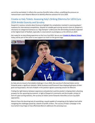 Croatia vs Italy Top Italian Serie A Goal Scorers Reveal Spalletti's ...