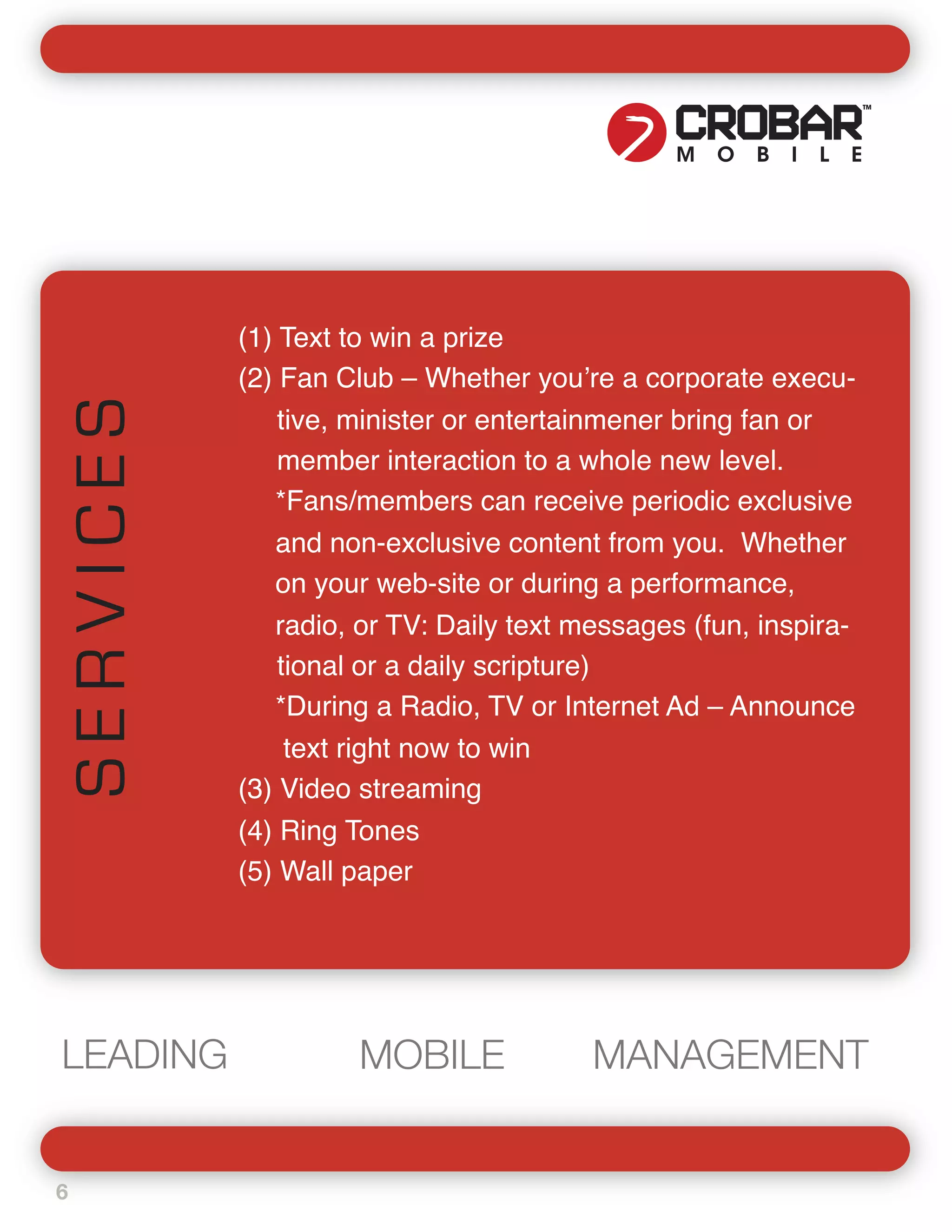 Crobar media kit | PDF