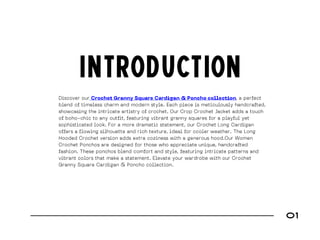 Crochet Granny Square Cardigan & Ponchos | PPTX