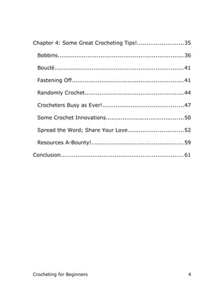 Crochet for Beginners | PDF