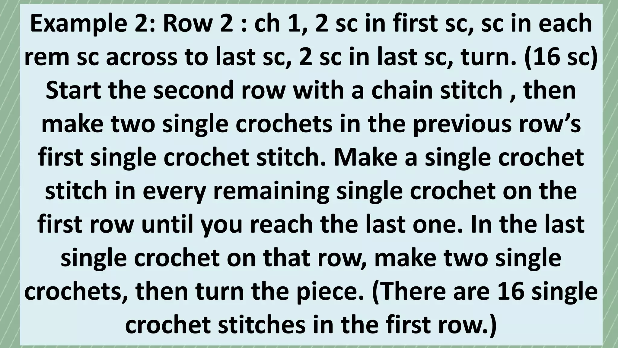 CROCHET TERMS | PPTX