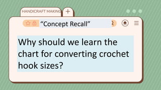CROCHET TERMS | PPTX