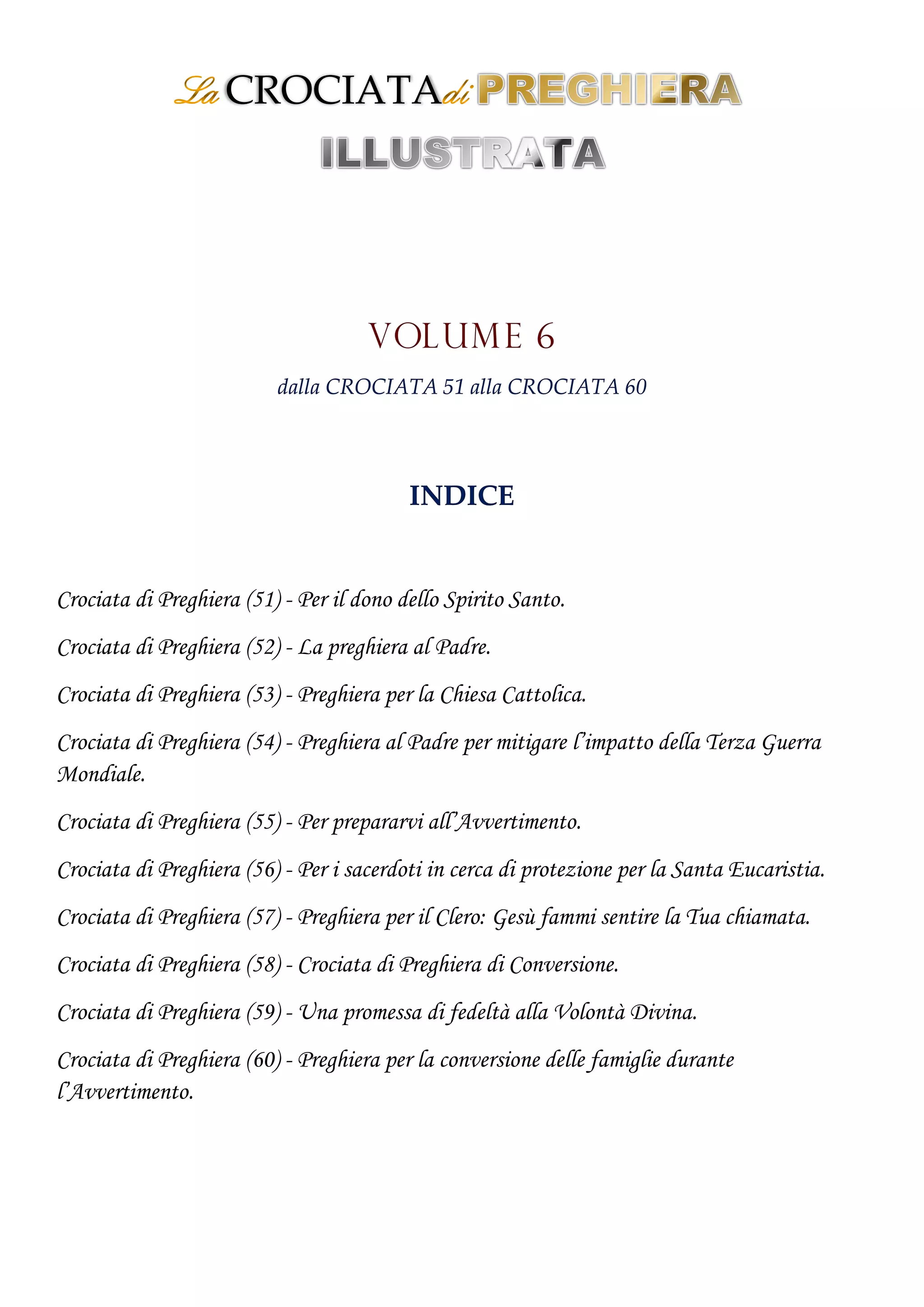 Crociata di preghiera in immagini illustrate vol. 6 | PDF